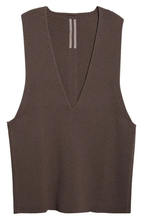 Rick Owens Virgin Wool V-neck Sweater Vest