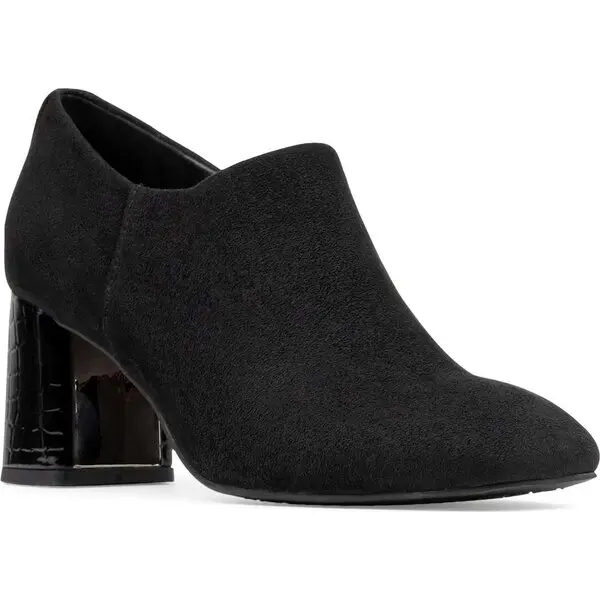 DONALD PLINER Pleeze Block Heel Bootie - Black