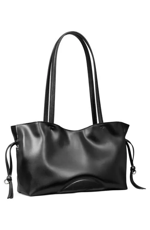 Tory Burch Small Ella Natuura™ Drawstring Tote - Black
