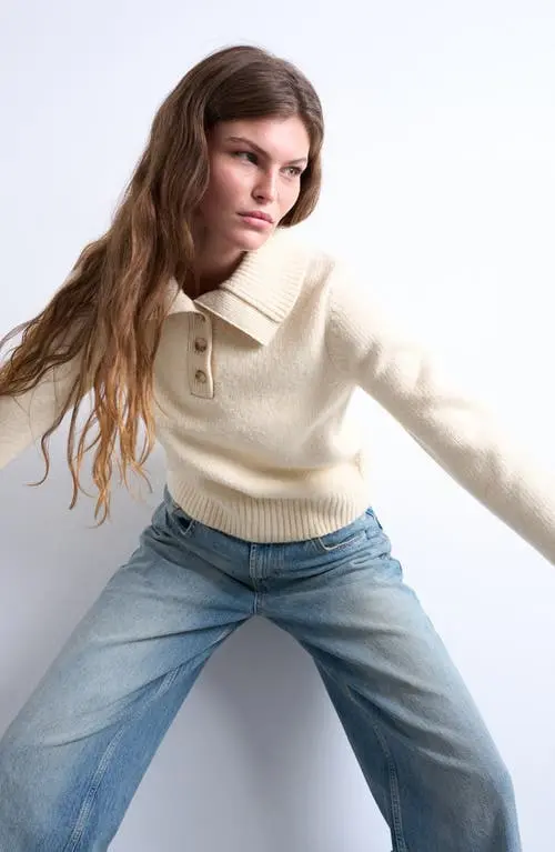 Topshop Compact Heavyweight Polo Sweater