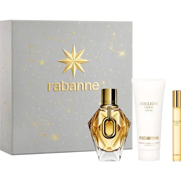 Rabanne Million Gold For Her Eau De Parfum Set $229 Value - No Color