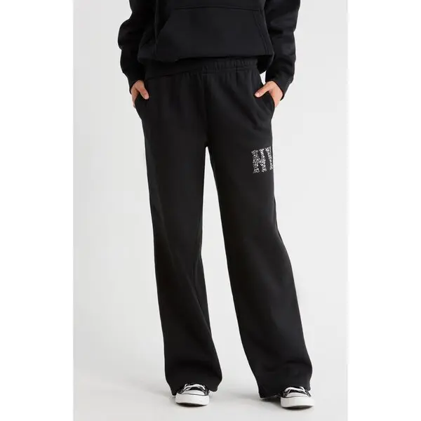PACSUN Rhinestone Baggy Sweatpants