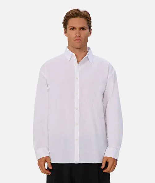 INDUSTRIE AUSTRALIA The Knightsbridge Long Sleeve Shirt - White