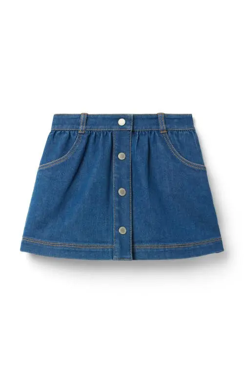 Janie And Jack Denim Button Skirt