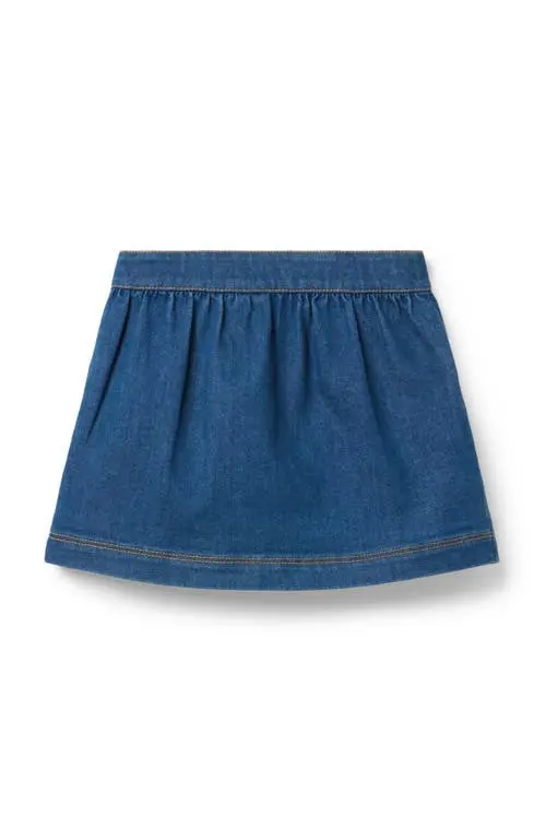 Janie And Jack Denim Button Skirt