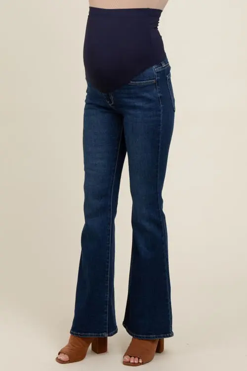 PINKBLUSH Flare Leg Maternity Jeans