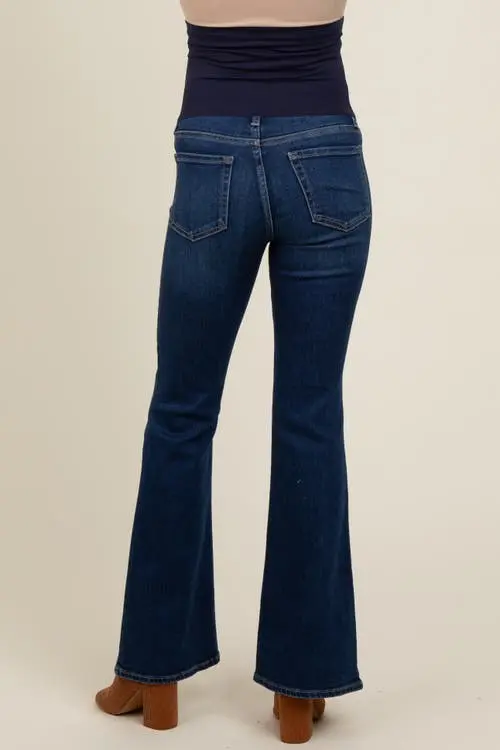 PINKBLUSH Flare Leg Maternity Jeans