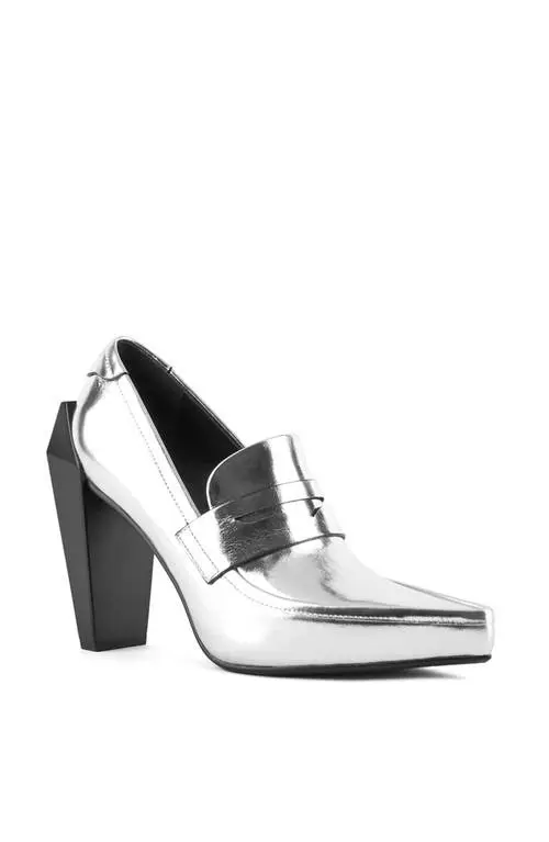 United Nude Gem Loafer Hi - Silver