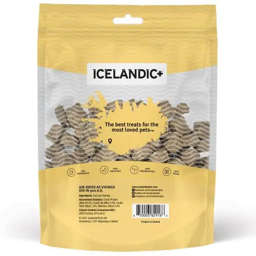 ICELANDIC+ Cod & Herring Combo Bites Dog Treat 3.0oz Bag
