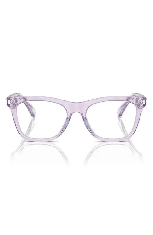Burberry 47mm Square Optical Glasses - Lilac/demo Lens