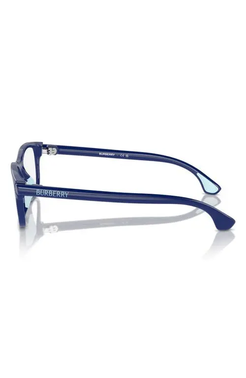 Burberry 47mm Rectangular Optical Glasses - Blue/demo Lens