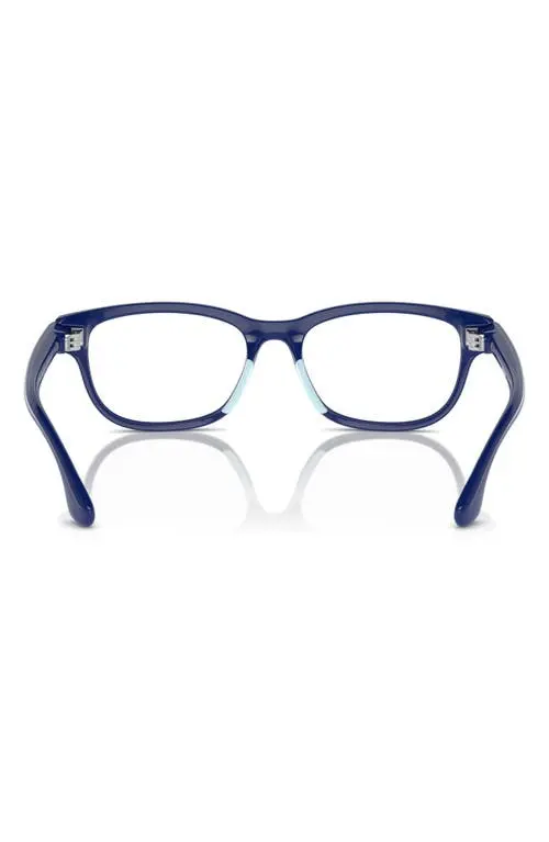 Burberry 47mm Rectangular Optical Glasses - Blue/demo Lens