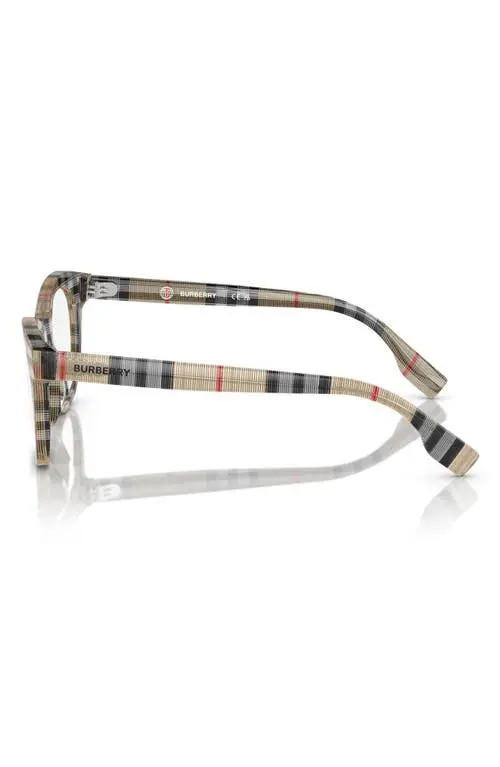 Burberry 44mm Cat Eye Optical Glasses - Vintage Check/demo Lens