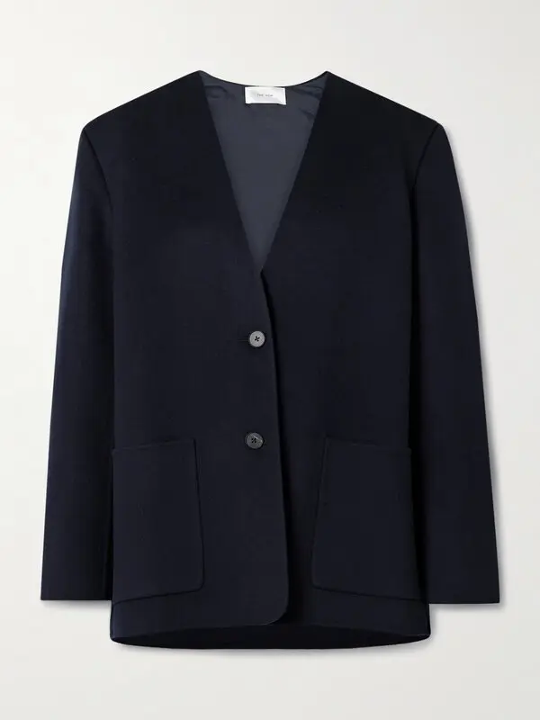 THE ROW Adoma Cashmere Blazer - Blue