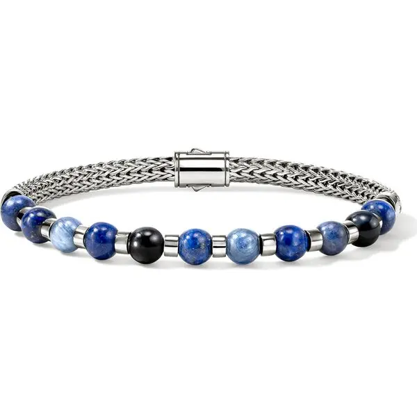 John Hardy Beaded Chain Bracelet - Silver