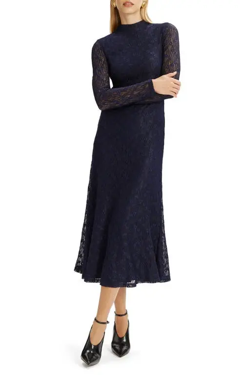 knee length dresses for ladies CurveWow Bardot Midi Dress Pink – Curvewow main image 0