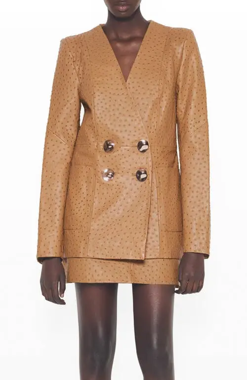 AS By DF Nadine Upcycled Leather Blazer