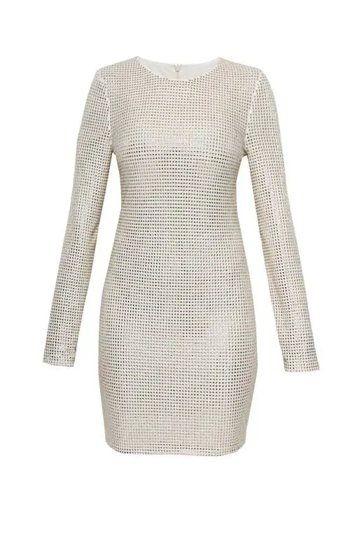 AS By DF Rhinestone-embellished Long Sleeve Dress