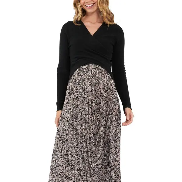 RIPE MATERNITY Willa Nursing Knit - Black