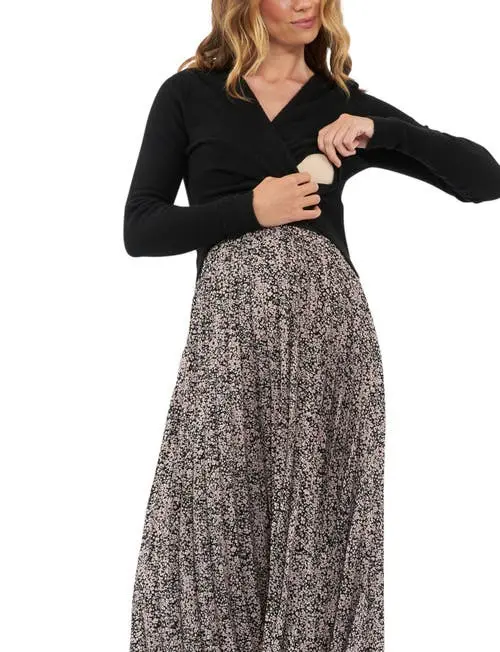 RIPE MATERNITY Willa Nursing Knit - Black