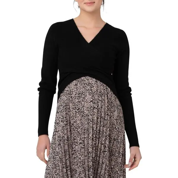 RIPE MATERNITY Willa Crop Nursing Sweater