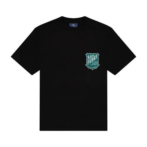 SAINT PERRY Hotel De Saints Tees - Black