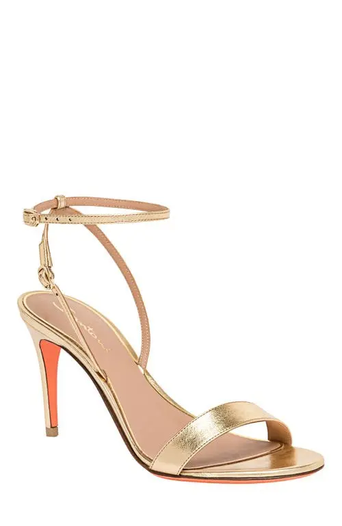 Santoni Leather High-heel Sandals - Gold