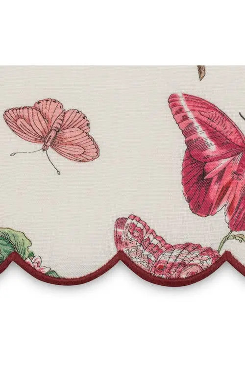 MATOUK Baudin Butterfly Set Of 2 Linen Guest Towels