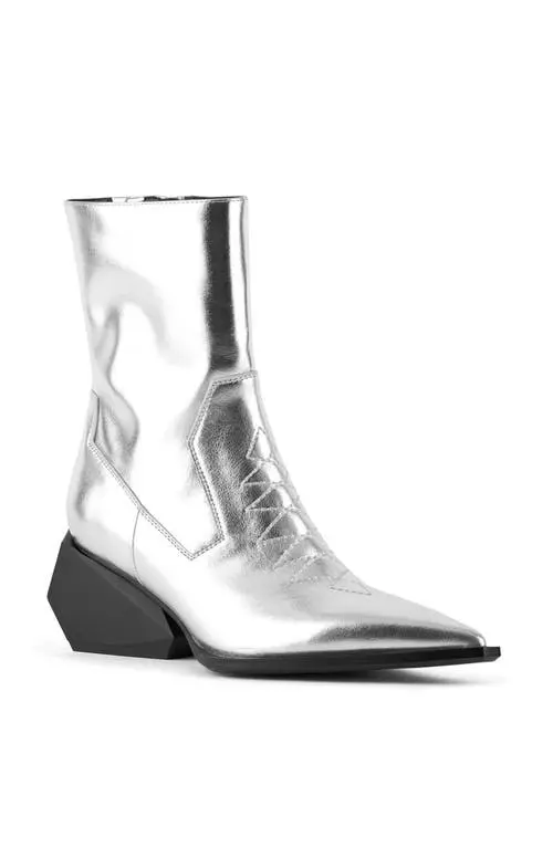 United Nude Ricky West Mid Boot - Silver