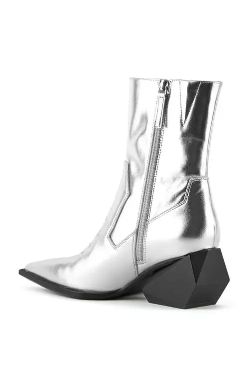 United Nude Ricky West Mid Boot - Silver
