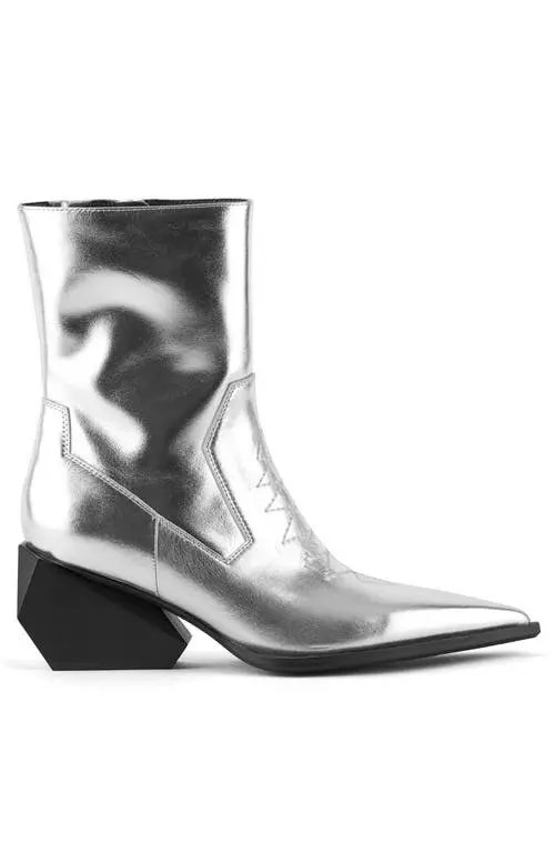 United Nude Ricky West Mid Boot - Silver
