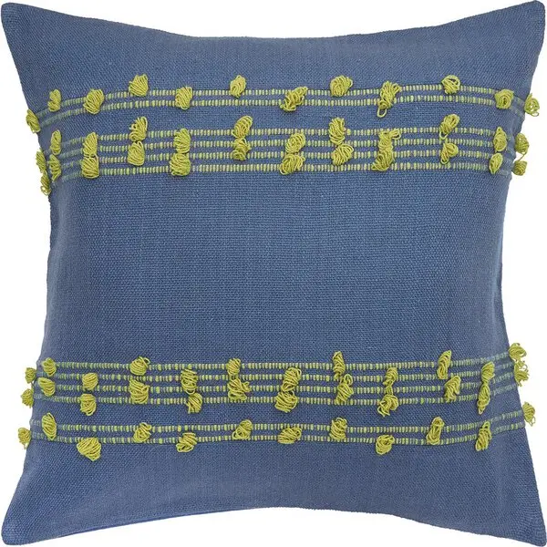 Carol & Frank Tabb Accent Pillow Collection 22" X 22 - Blue