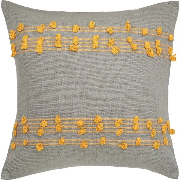 CAROL & FRANK Tabb Decorative Throw Pillow Collection - Grey