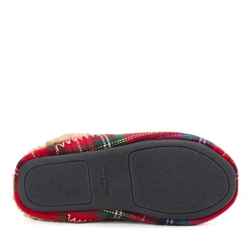 DEARFOAMS Mama Bear Clog Slippers - Plaid