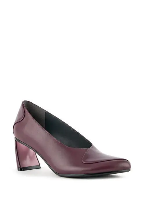 United Nude Zuma Dana Mid Heel Pumps - Fig Mix
