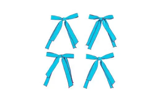 CASA EDEL Moñitas Napkin Ringset Of 4 - Cyan