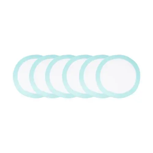 C&F HOME Rim Braided Round Placemats Sets Of 6 Collection - Blue