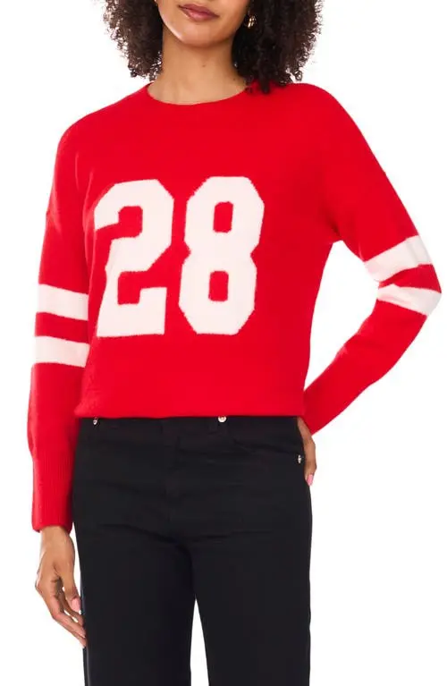 Vince Camuto Number 28 Pullover Sweater - Bright Cherry Sw