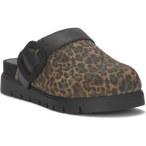 Lucky Brand Sachie Clog - Natural Leopard Suede