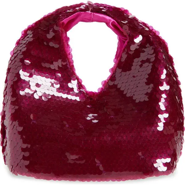 Dolce Vita Dahlia Sequin Shoulder Bag - Fuchsia