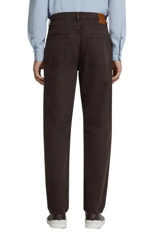 Zegna Roccia City Fit Jeans - Dark Brown