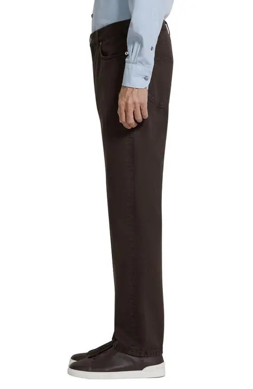 Zegna Roccia City Fit Jeans - Dark Brown