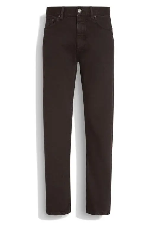 Zegna Roccia City Fit Jeans - Dark Brown