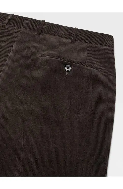 Zegna Cashco Stretch Cotton & Cashmere Corduroy Trousers