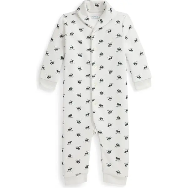 Ralph Lauren Print Fleece Romper