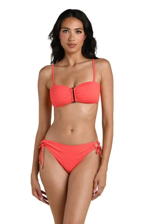La Blanca Island Goddess Bandeau Bikini Top - Sunset Glow
