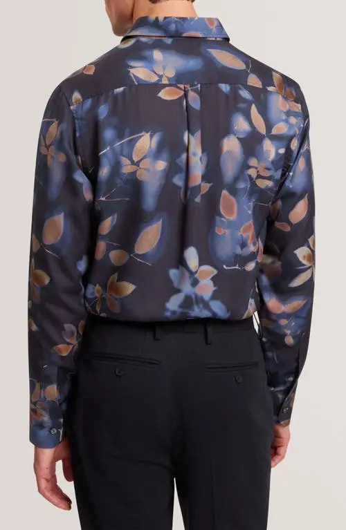 Ted Baker London Kalmill Print Button-up Shirt - Navy