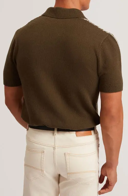 Ted Baker London Kolomer Textured Herringbone Polo