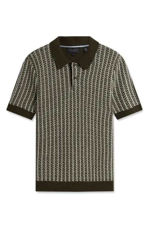Ted Baker London Kolomer Textured Herringbone Polo