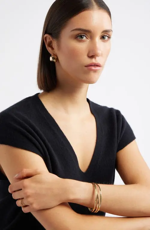 Nordstrom Set Of 3 Knife Edge Bangles